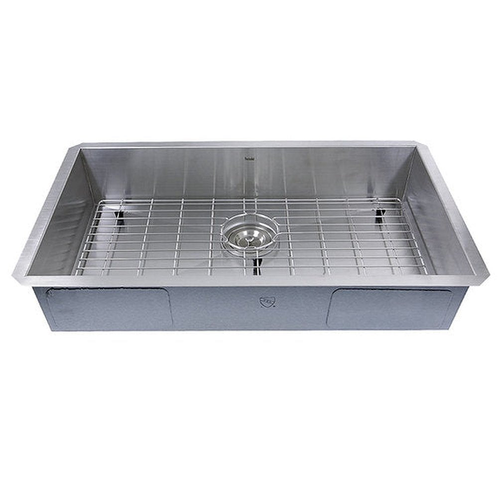 Nantucket Sinks 30-inch Single Bowl Zero Radius ADA Stainless Steel Ki ...