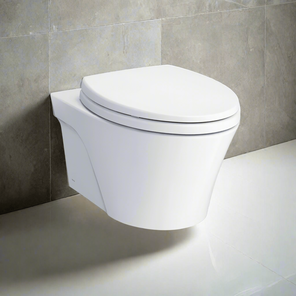 TOTO AP Wall-Hung 1.28 GPF & 0.9 GPF Dual-Flush Elongated Toilet With ...